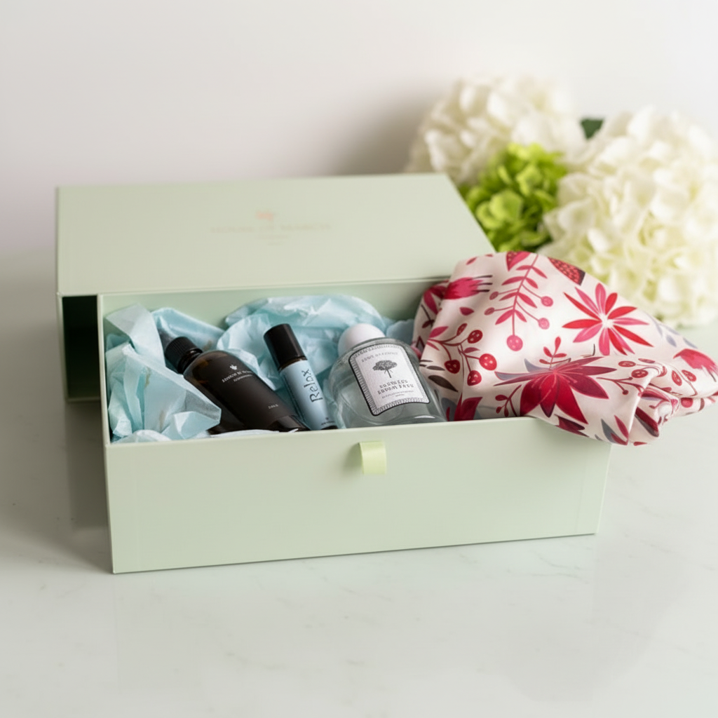 House of March Luxury Sleep Gift Box Set - Red Flower (-30%)